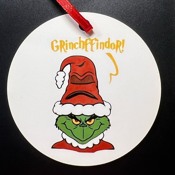 Holiday | Grinchffindor Grinch Round Christmas Ornament New | Poshmark